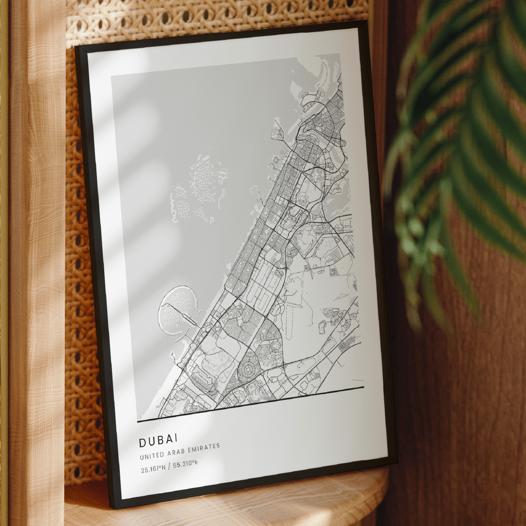 Frame Your Favourite City Map | City Maps | draft Frames